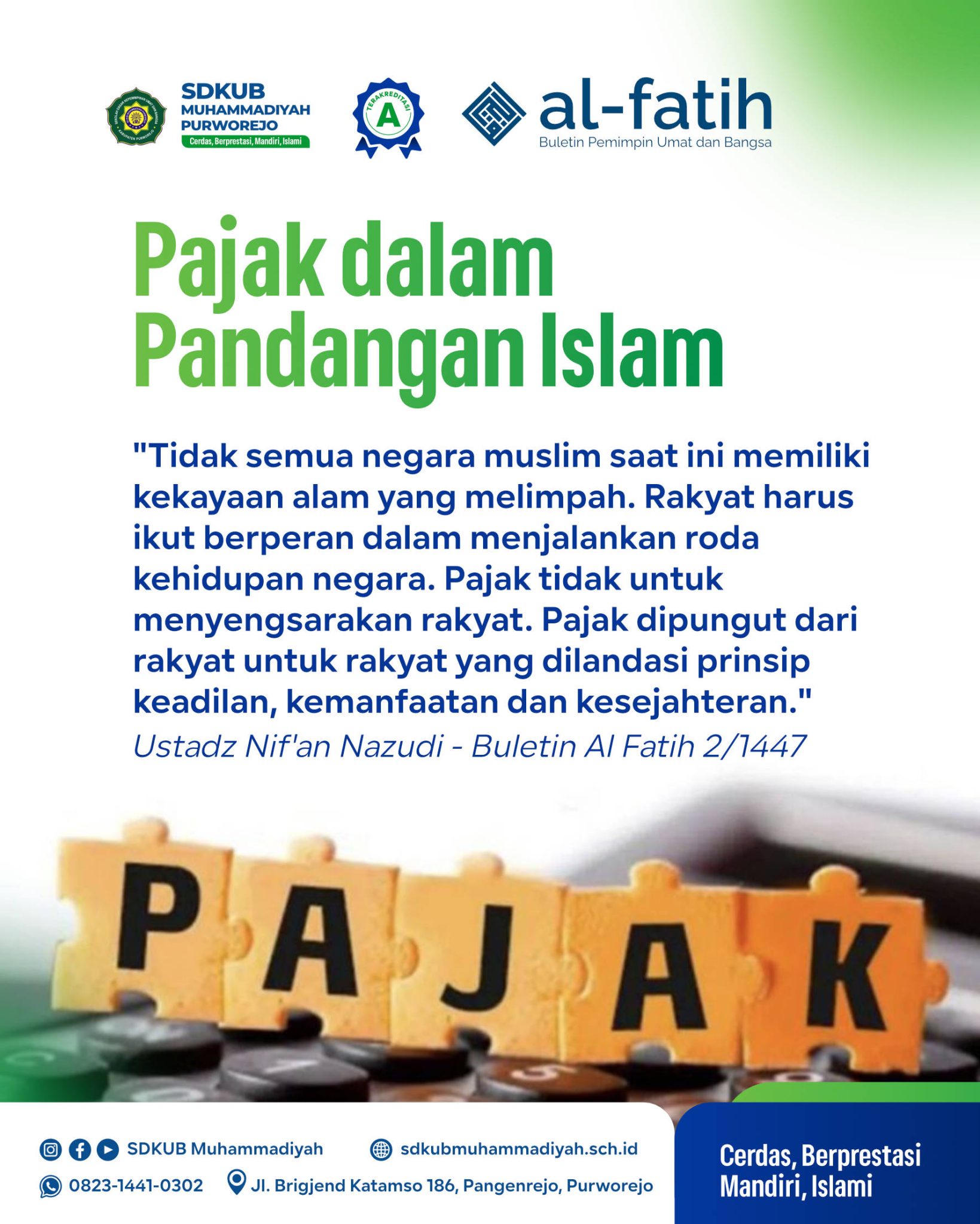 Pajak dalam Pandangan Islam - SDKUB Muhammadiyah Purworejo